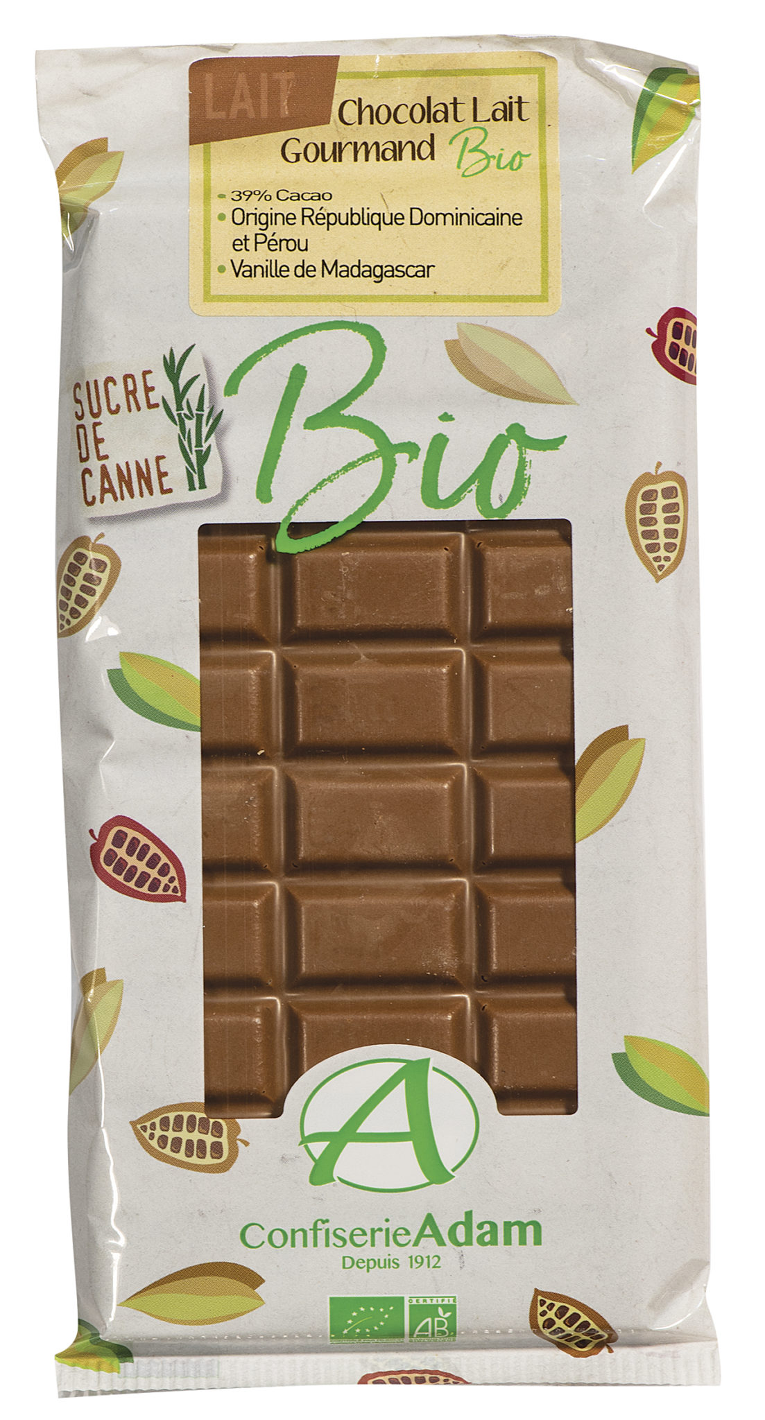 Tablettes de chocolat Bio et gourmandes - Confiserie Adam