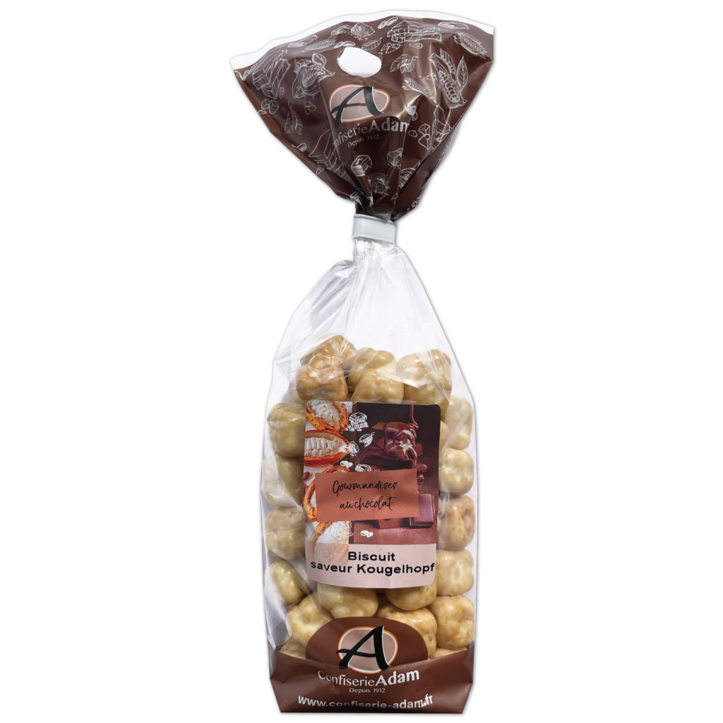 Cube biscuit - saveur kougelhopf - Confiserie Adam